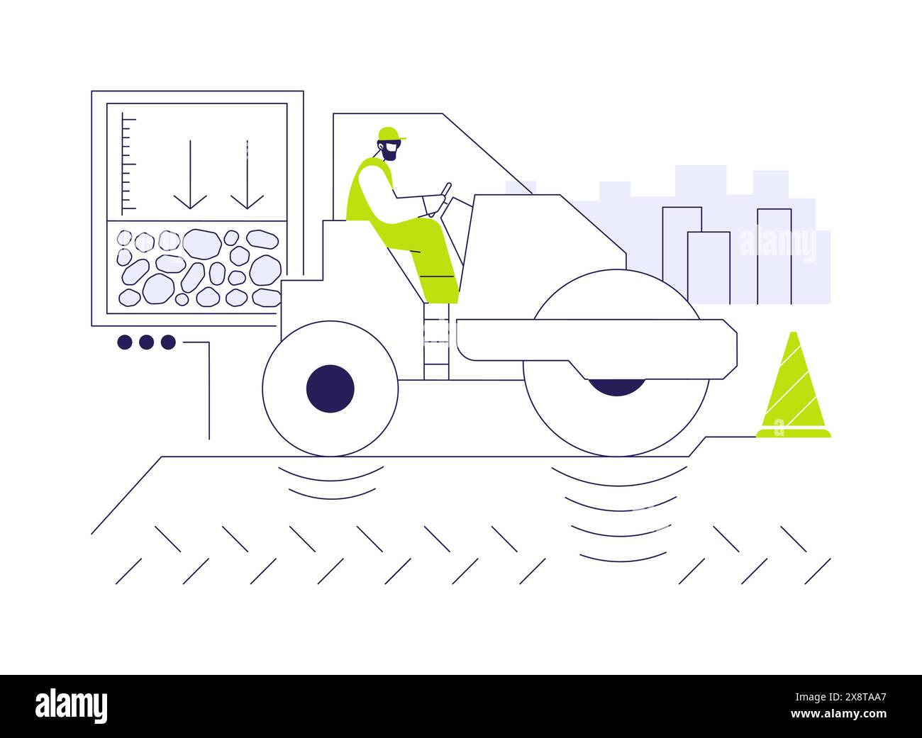 Soil compaction layer Stock Vector Images - Alamy