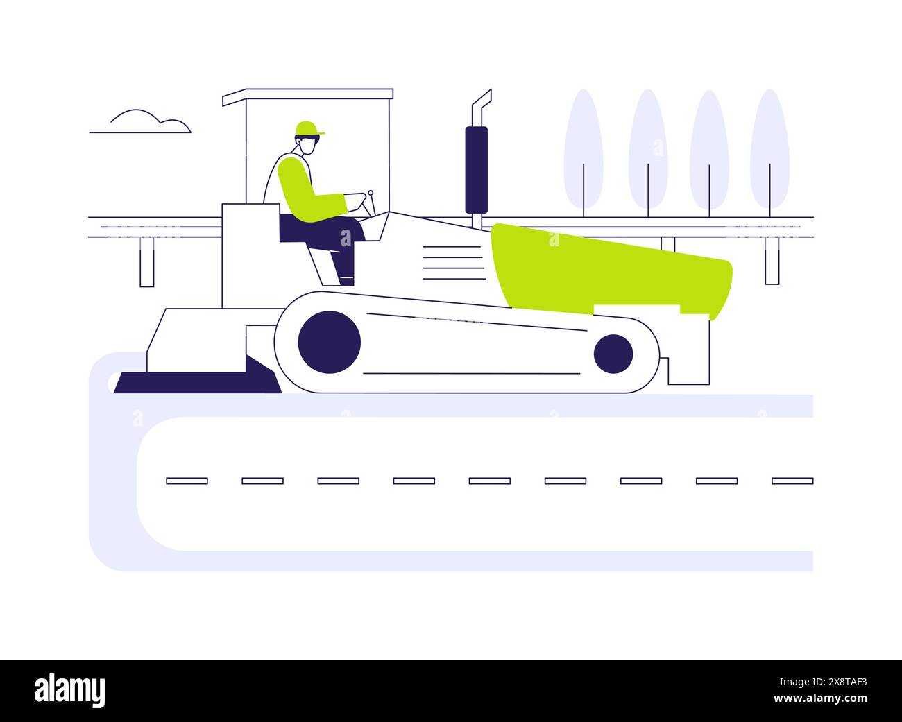 Rigid paving abstract concept vector illustration Stock Vector Image & Art - Alamy