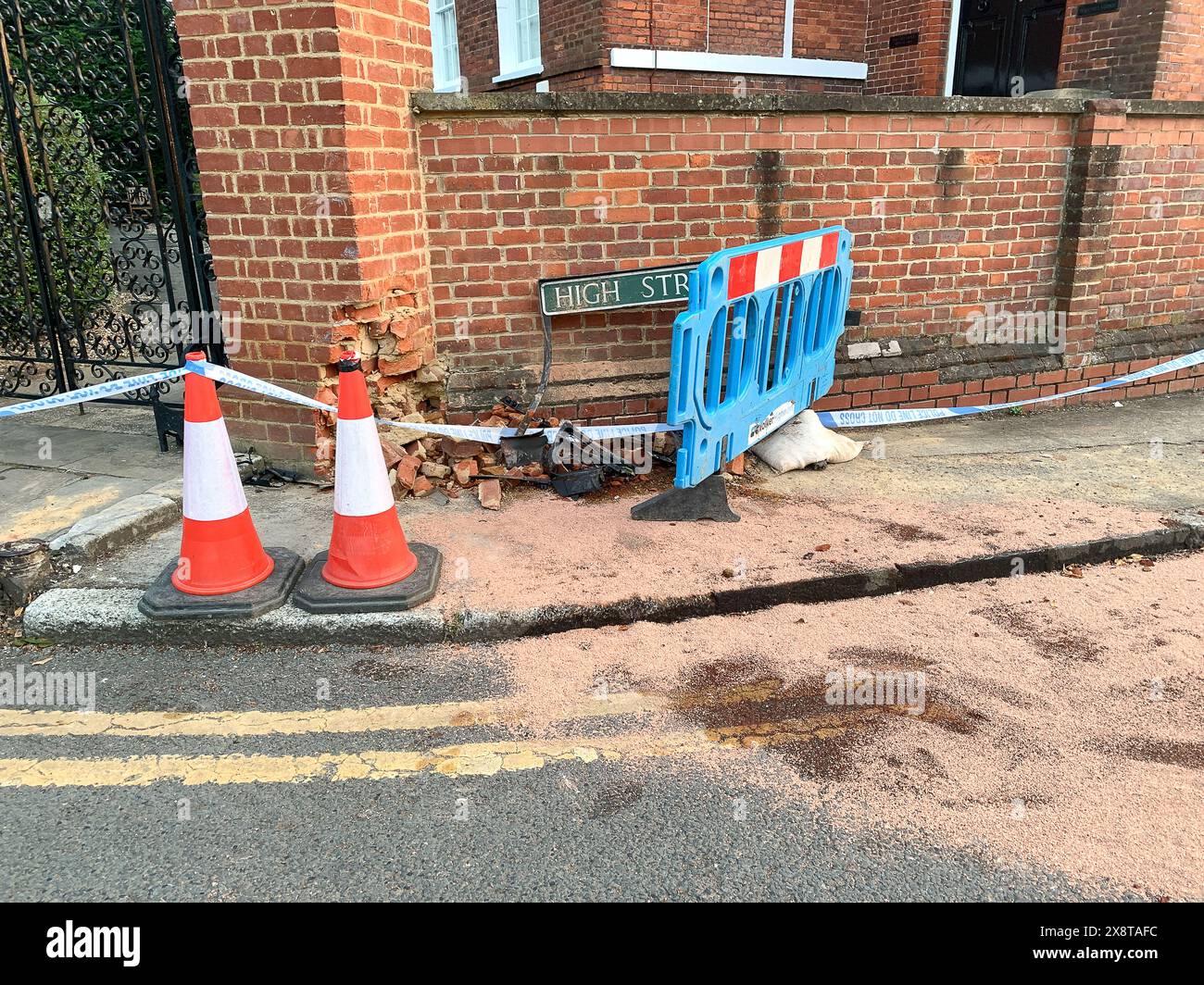 Datchet, UK. 20th May, 2024. Following a road traffic accident where a ...