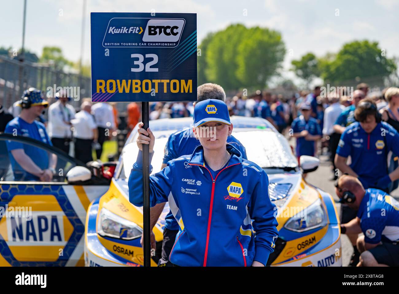 Dan Rowbottom 32 Napa Racing UK Grid Girl Round 5 Brands Hatch Indy during the BTCC British ...