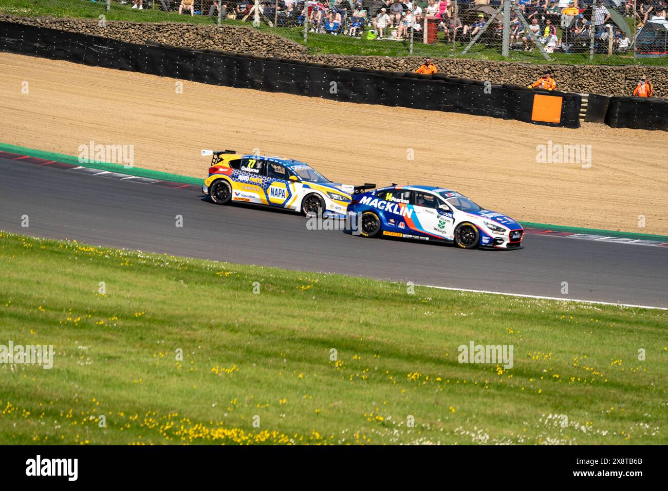 Ronan Pearson 14 Excelr8 Motorsport over takes Sam Osborne 77 Napa ...