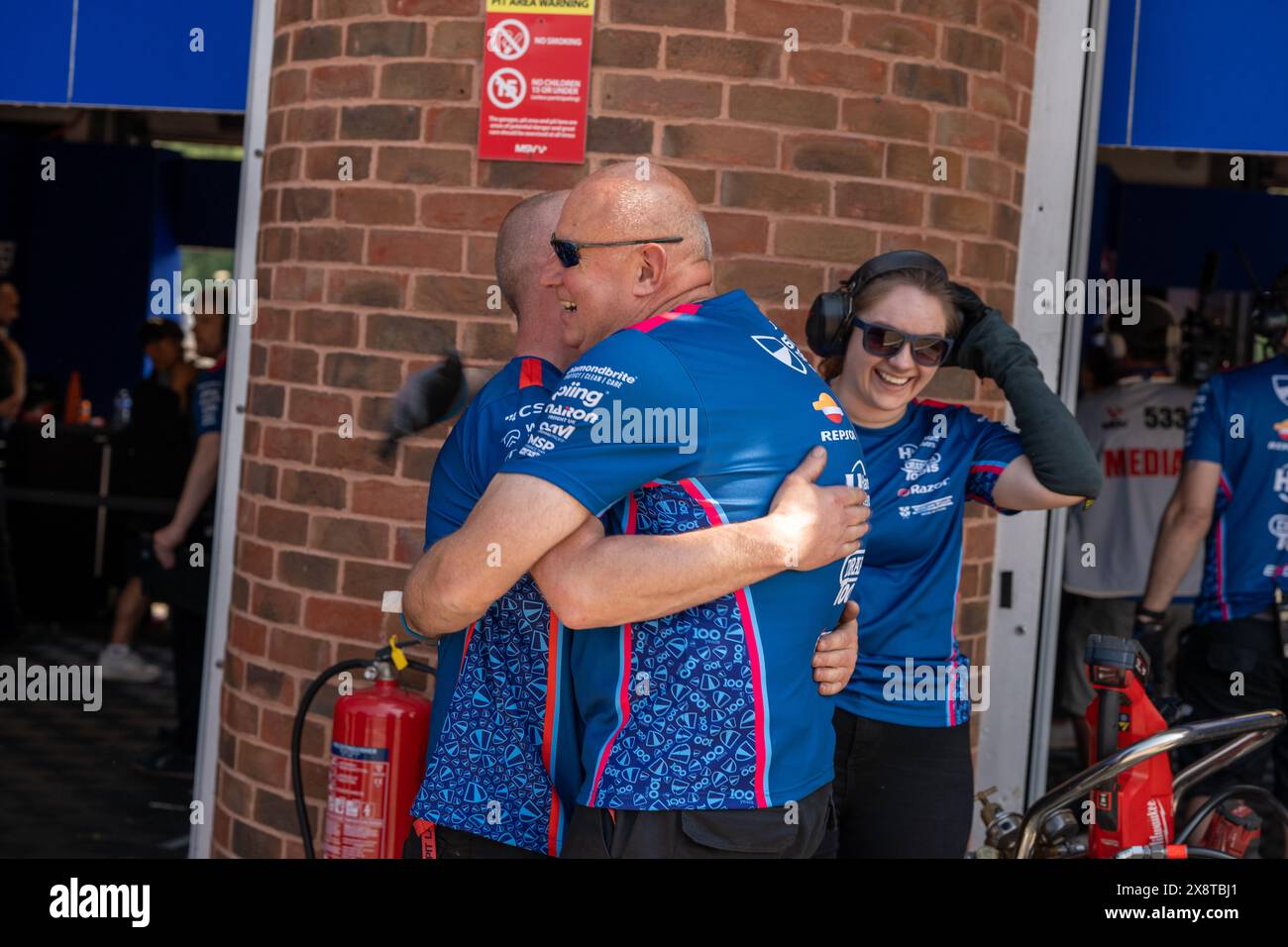 Excelr8 Motorsport team members pit lane round 5 Brands Hatch Indy ...