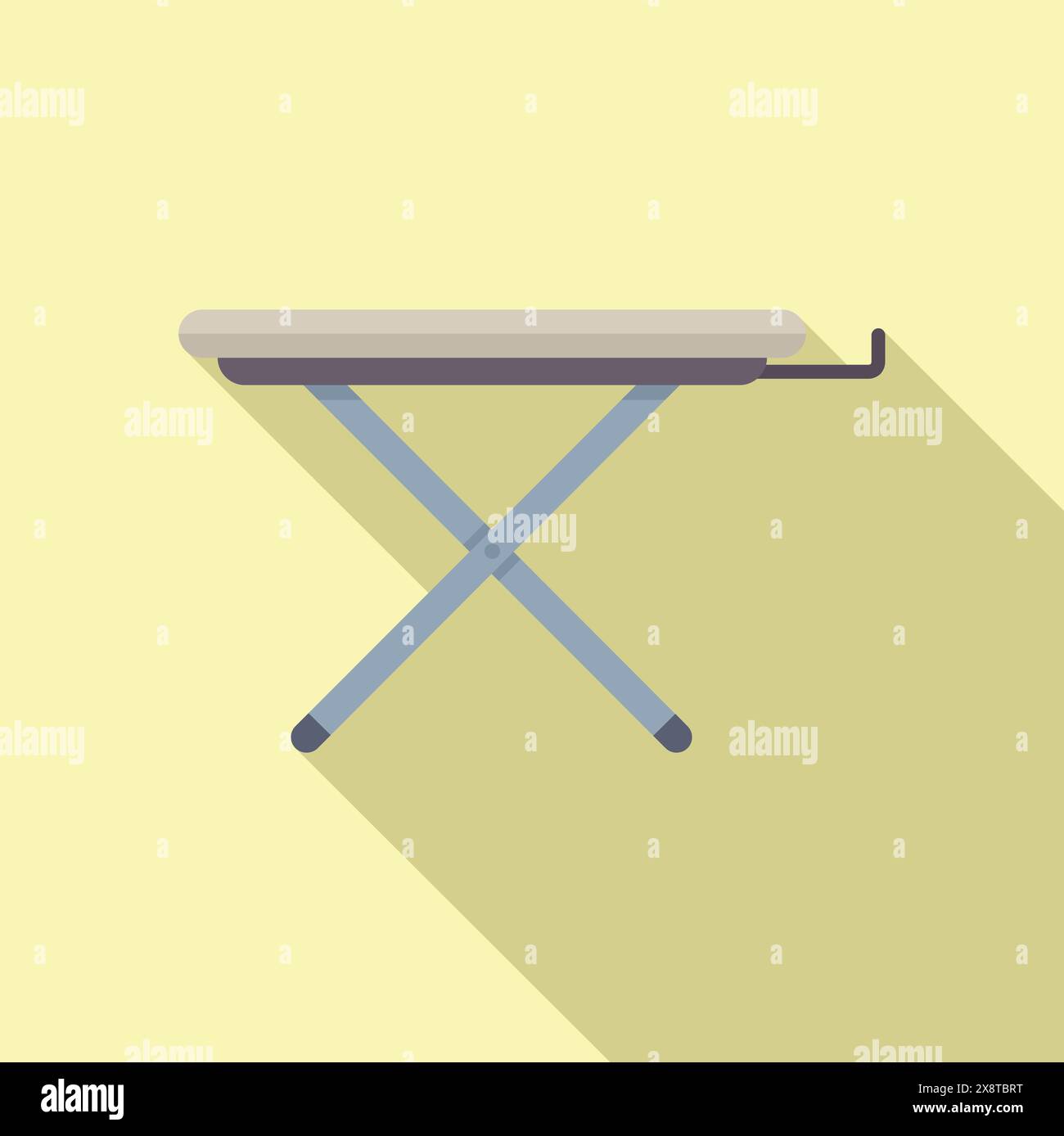 Sleek and contemporary modern ironing board vector illustration with ...
