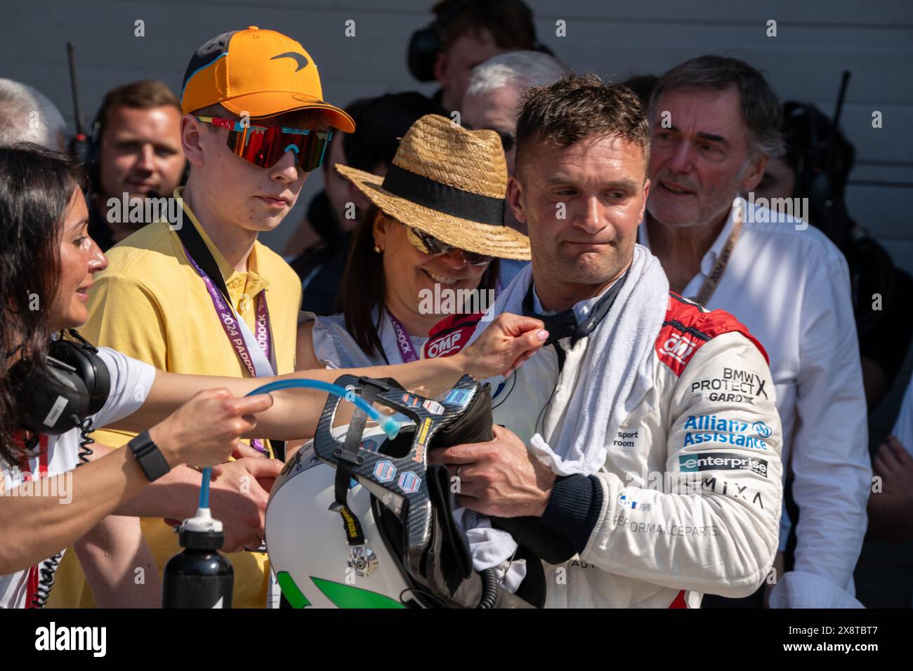 Colin Turkington 20 Team BMW Celebrates winning round 5 Brands HAtch ...