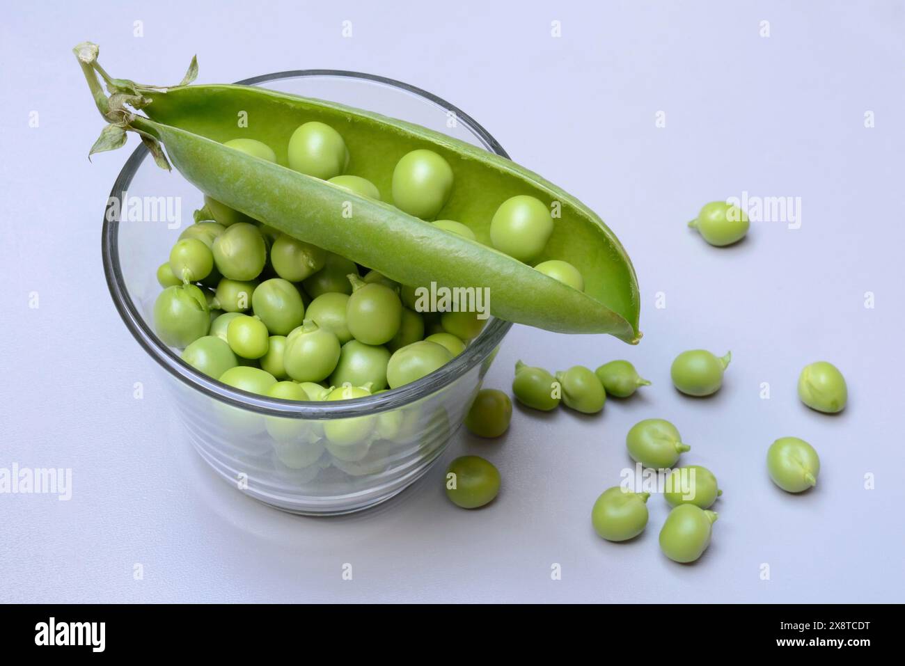 Fresh green peas in shell and pea pod, Pisum sativum Stock Photo - Alamy