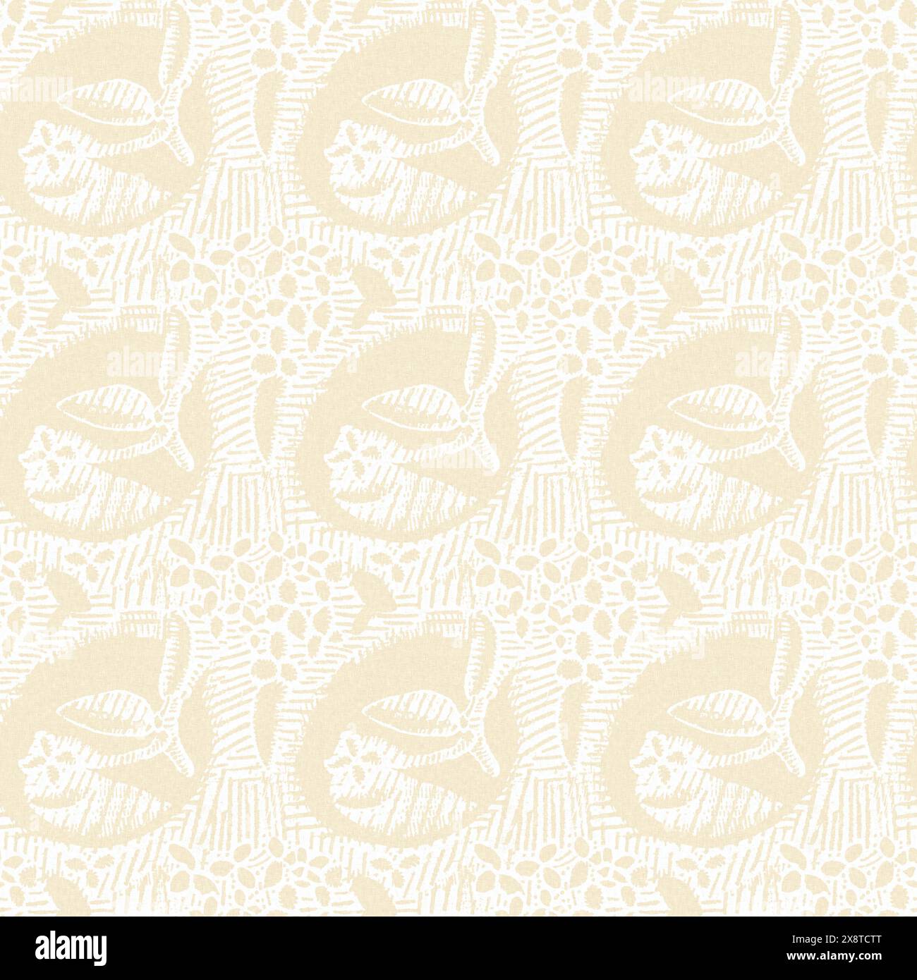 Modern white on cream lace effect wedding background texture. Soft ...