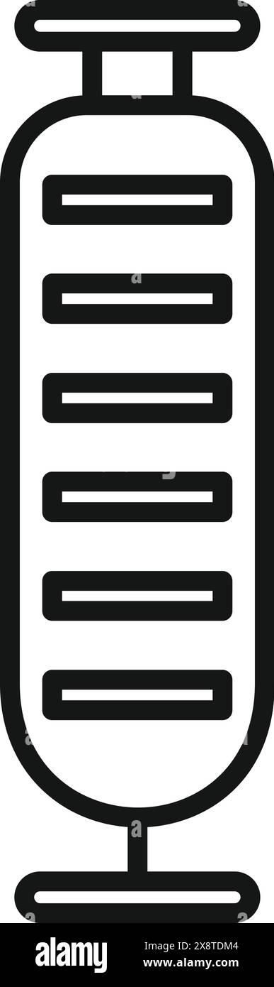 Modern linear syringe icon vector illustration for medical healthcare ...