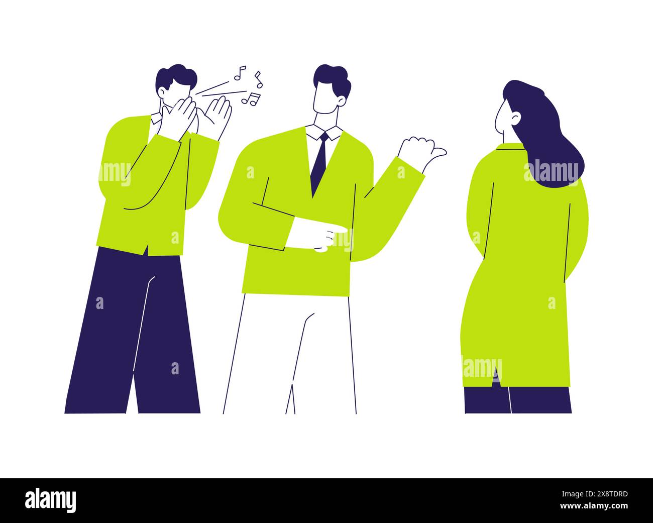 Harassment at a workplace abstract concept vector illustration Stock ...