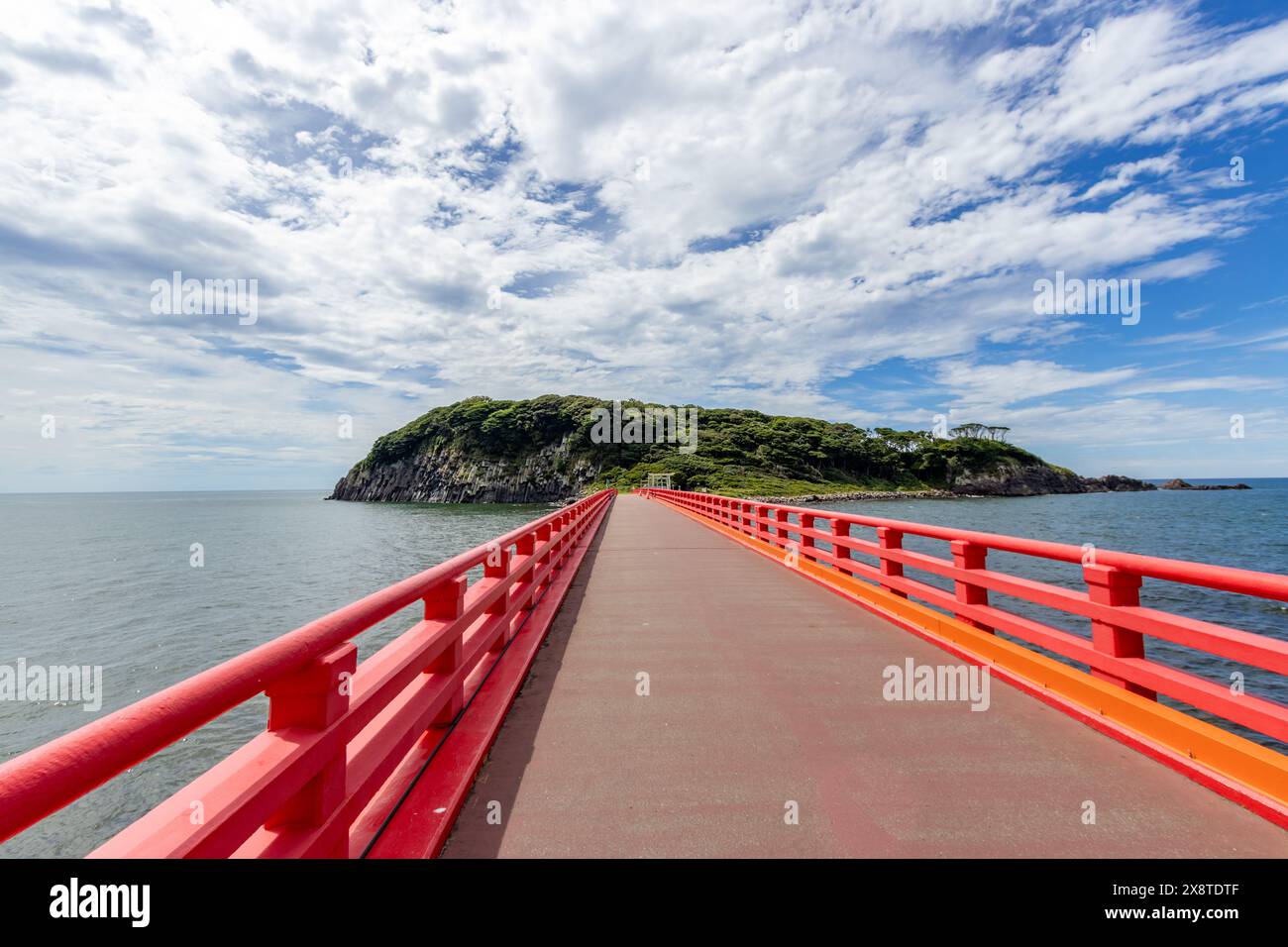 Oshima bridge, connecting the mainland with Oshima Island, Mikunicho ...