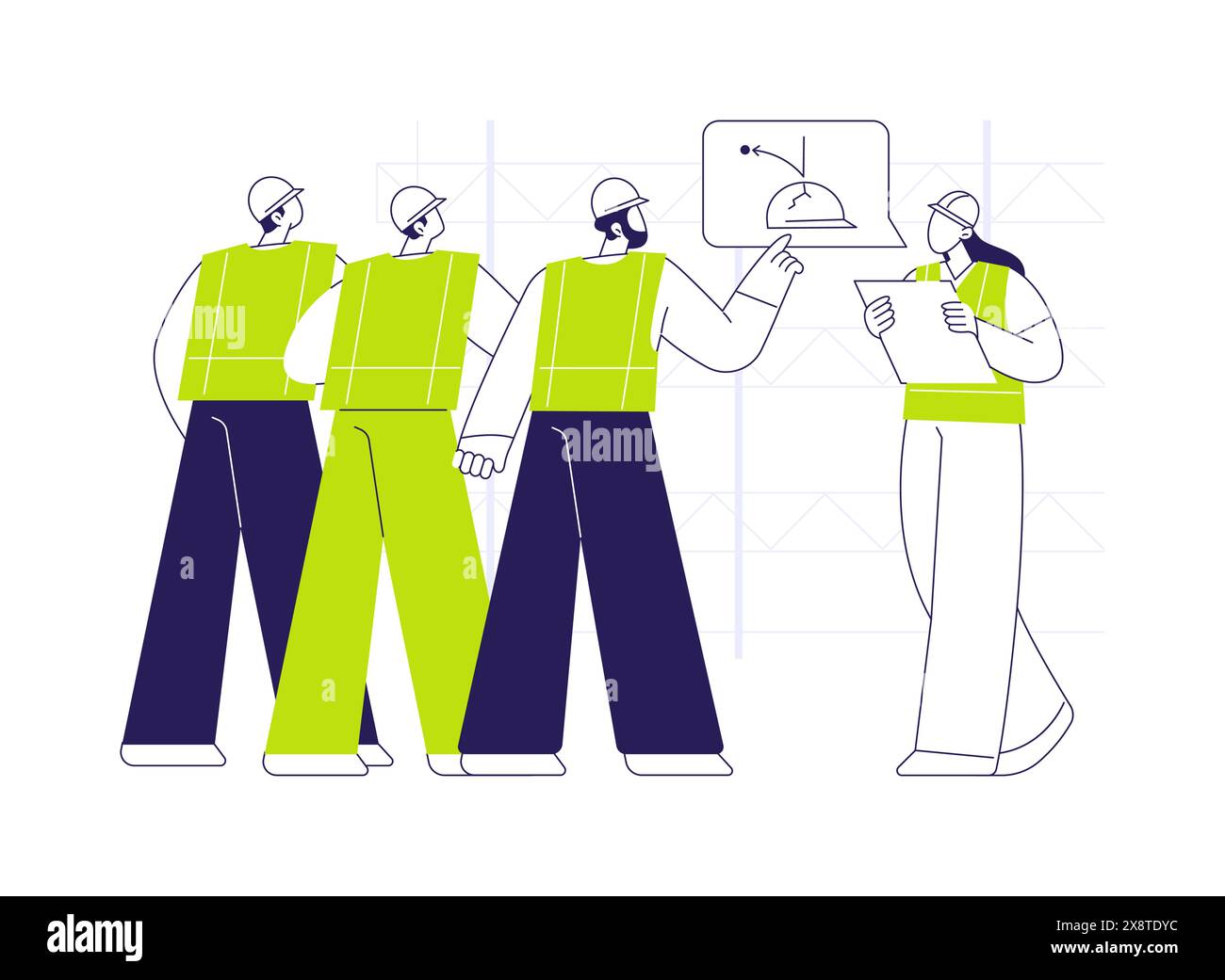 Workplace safety training abstract concept vector illustration Stock ...