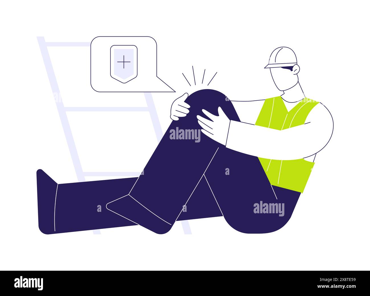 Workplace injury abstract concept vector illustration Stock Vector ...