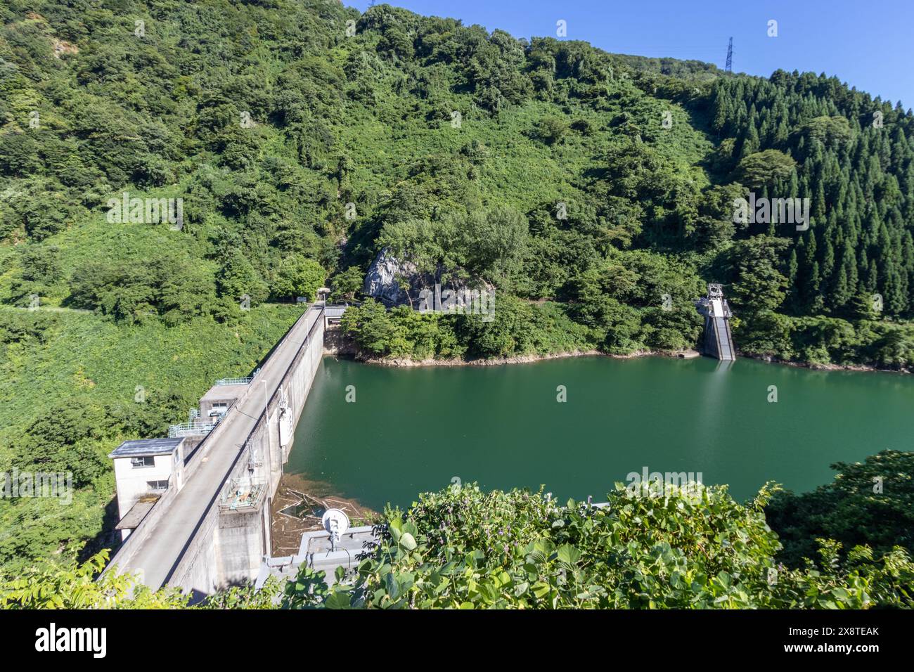 Uchikawa dam, Ishikawa Prefecture, Western Japan. The dam provides ...