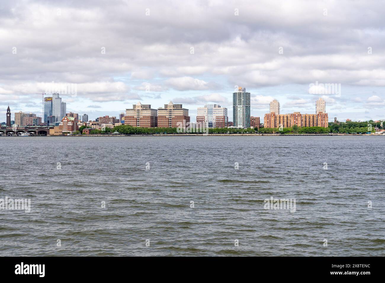 New York, NY - US - May 19, 2024 View of the iconic Hoboken skyline ...