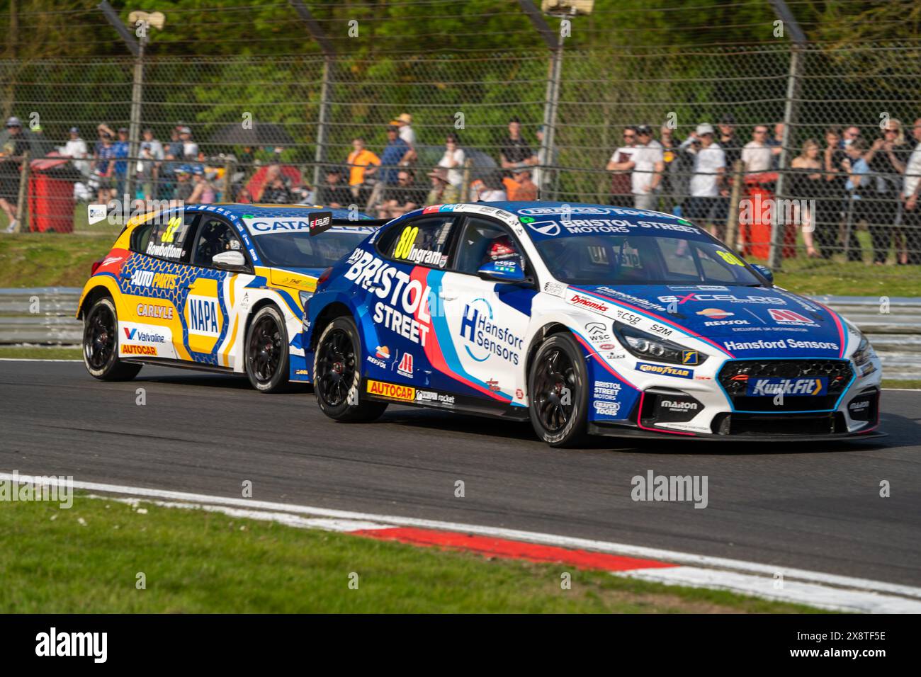 Tom Ingram 80 Excelr8 Motorsport over takes Dan Rowbottom 32 Napa ...