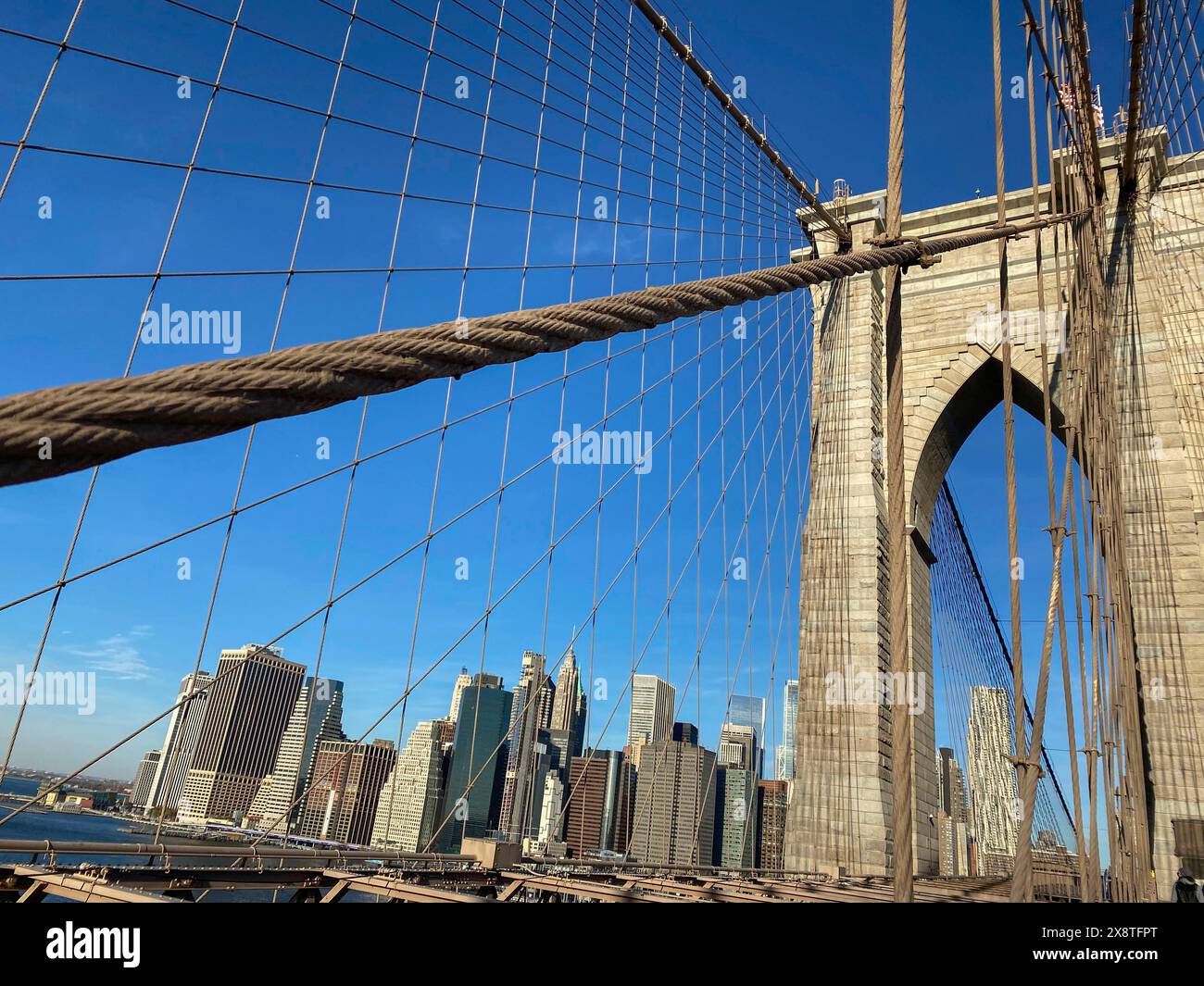 Bridge cables close up hi-res stock photography and images - Alamy