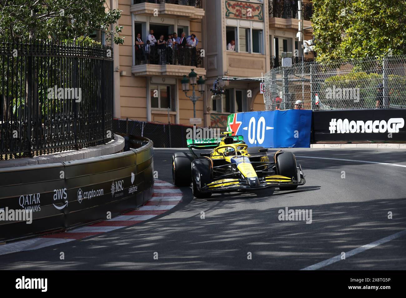 Lando Norris of McLaren on track during the F1 Grand Prix of Monaco at Circuit de Monaco on May ...