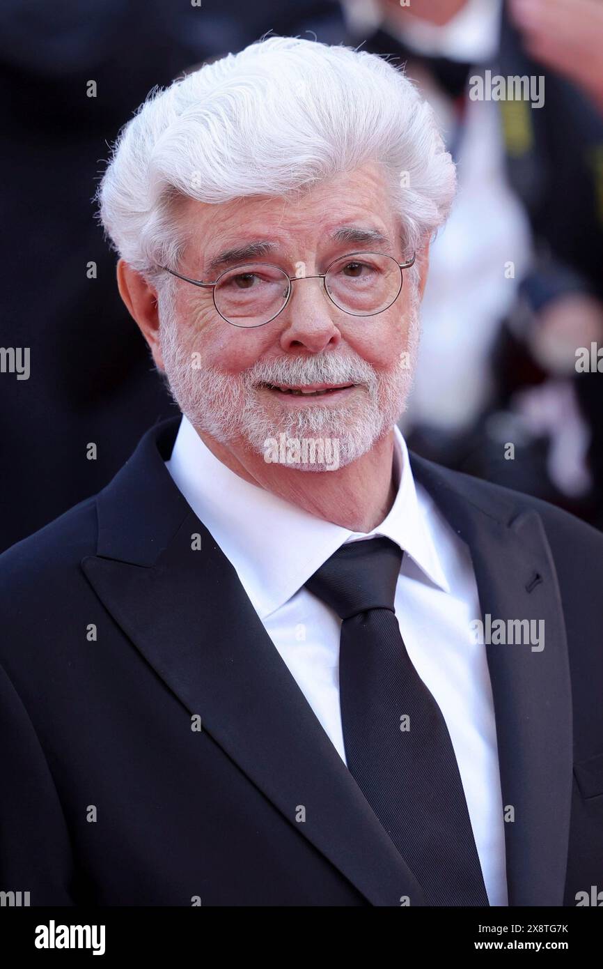 Cannes, France, 25 May 2024: George Lucas at the closing ceremony on ...