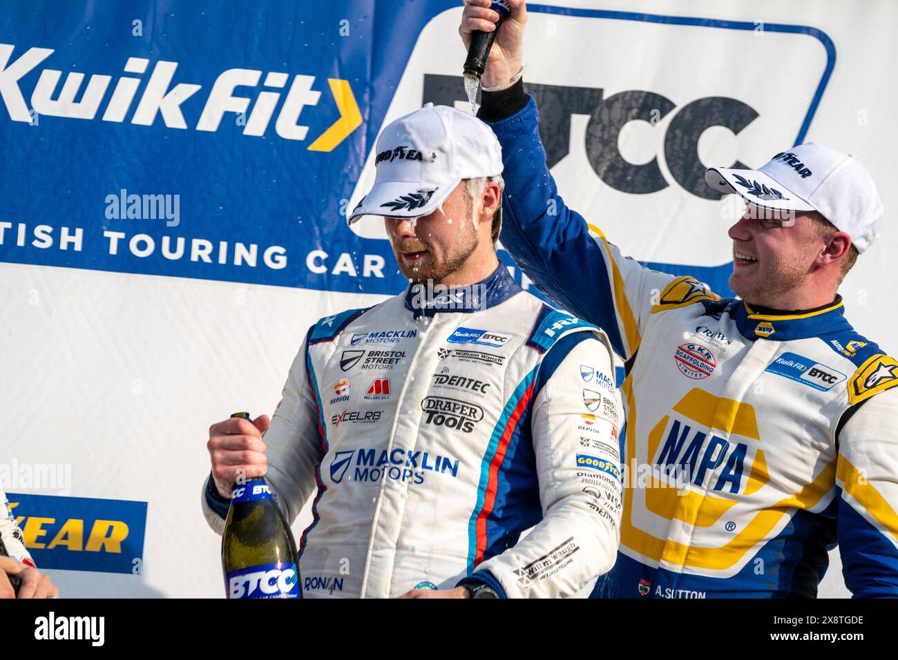 Ronan Pearson 14 Excelr8 Motorsport with Ash Sutton 3rd Podium Round 6 ...