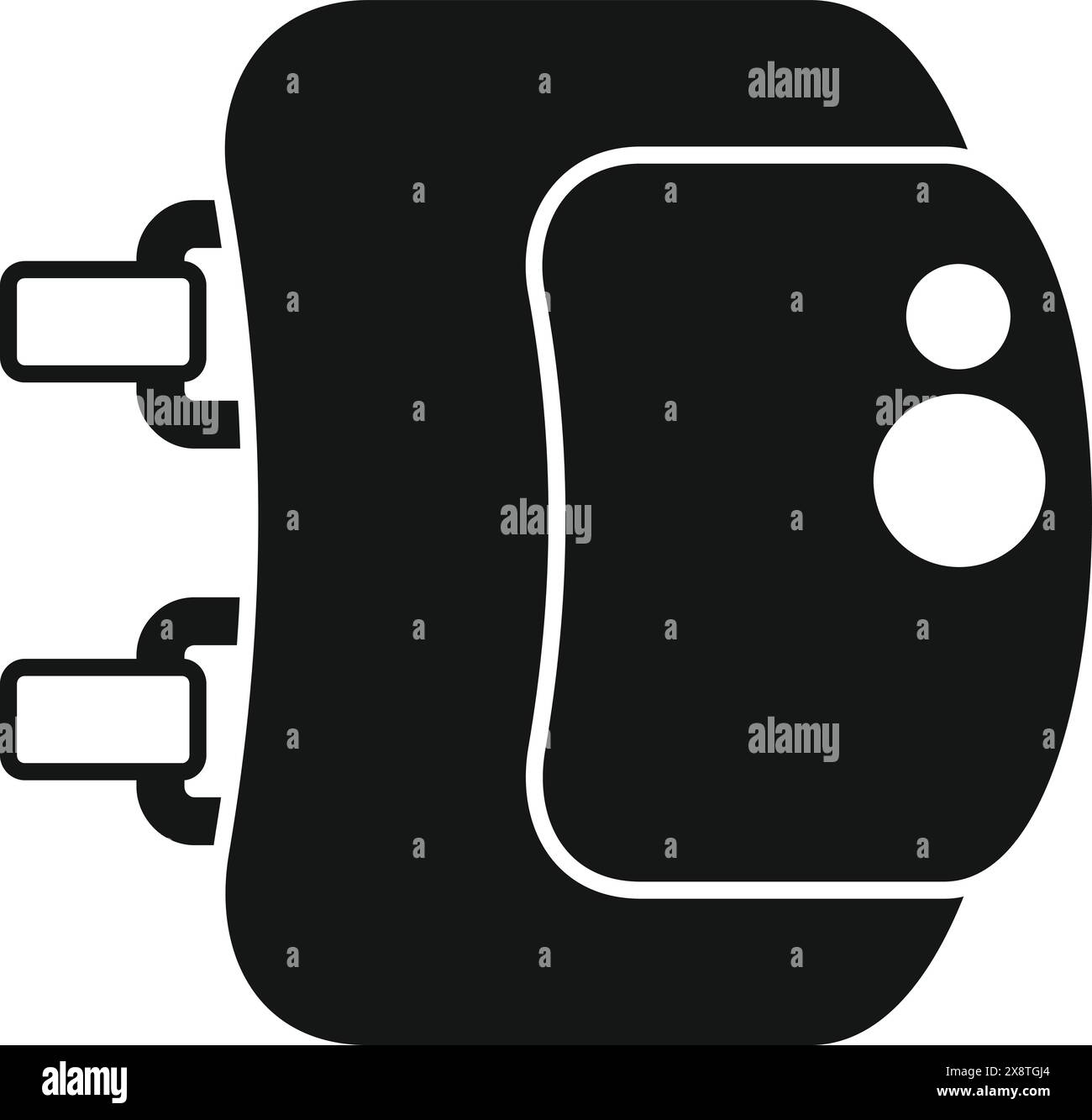 Vector illustration of a car key fob silhouette isolated on white ...