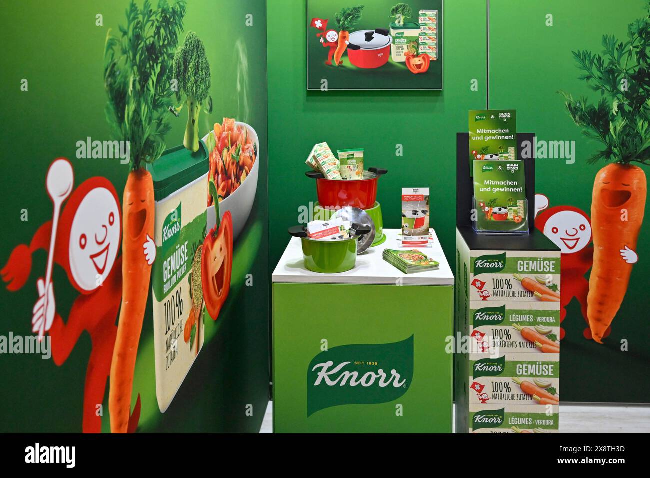 Knorr Gemuese exhibition stand Stock Photo - Alamy