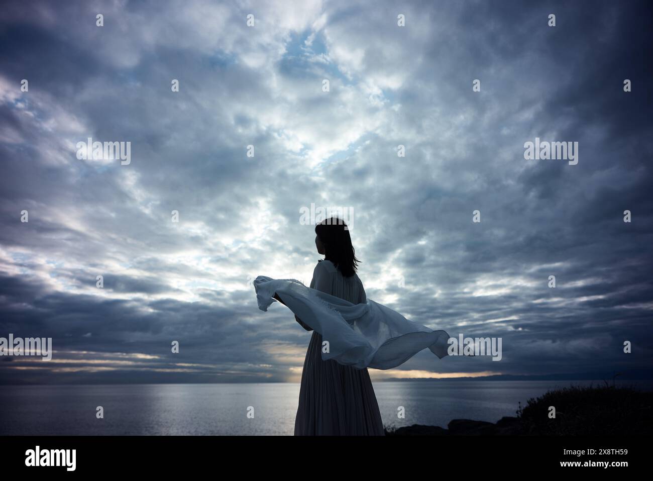 One woman flapping arms hi-res stock photography and images - Alamy