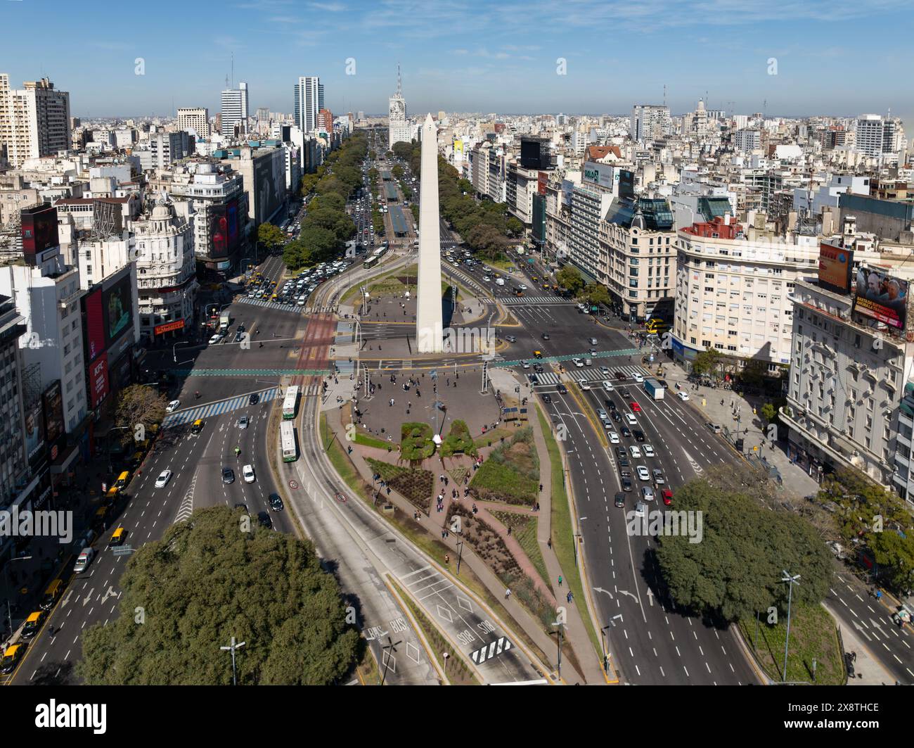Obelisco de Buenos Aires (Obelisk), historic monument and icon of city ...