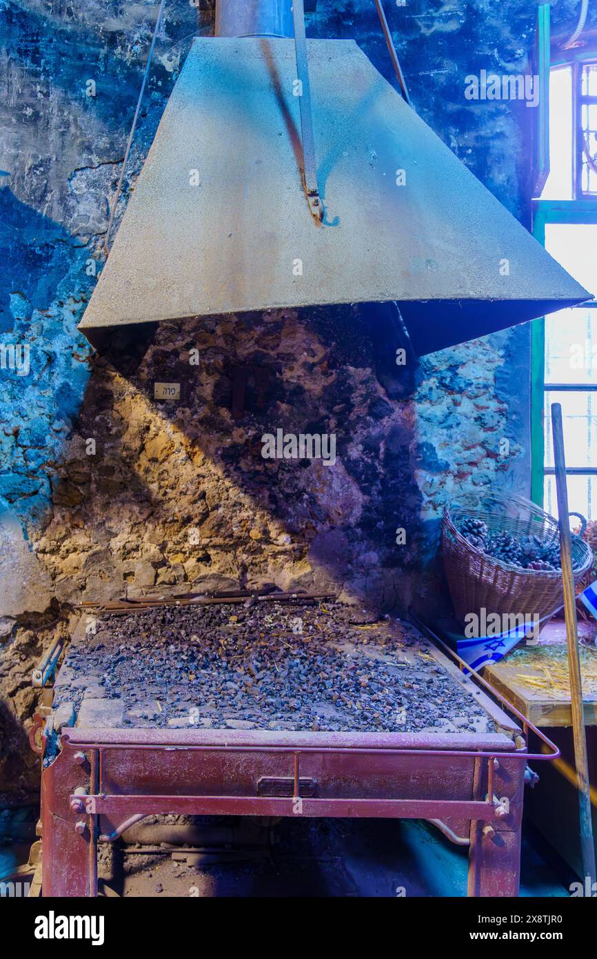 Mikveh Israel, Israel - May 23, 2024: View of old blacksmith oven in ...