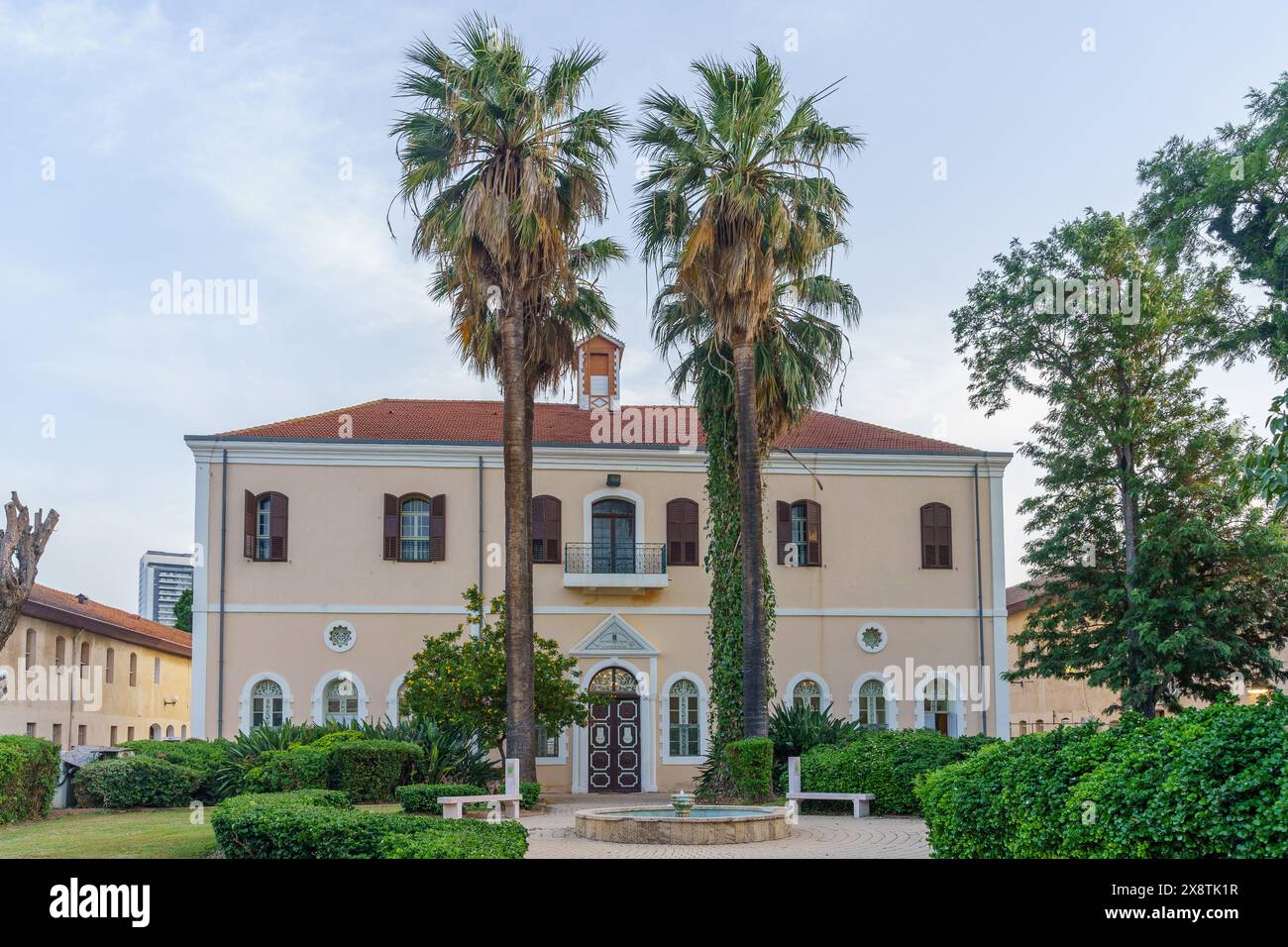 Mikveh Israel, Israel - May 23, 2024: View of the facade of the ...