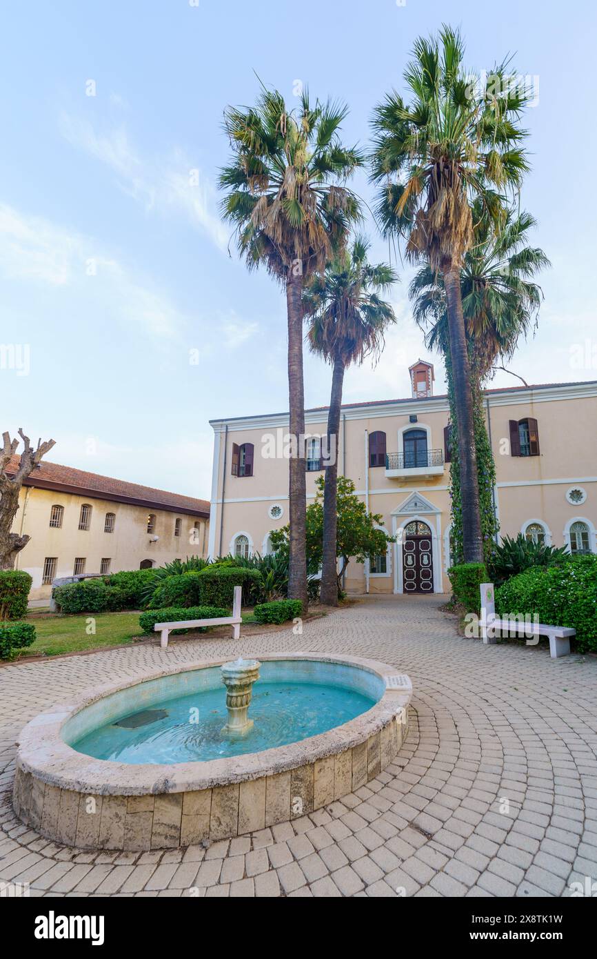 Mikveh Israel, Israel - May 23, 2024: View of the facade of the ...
