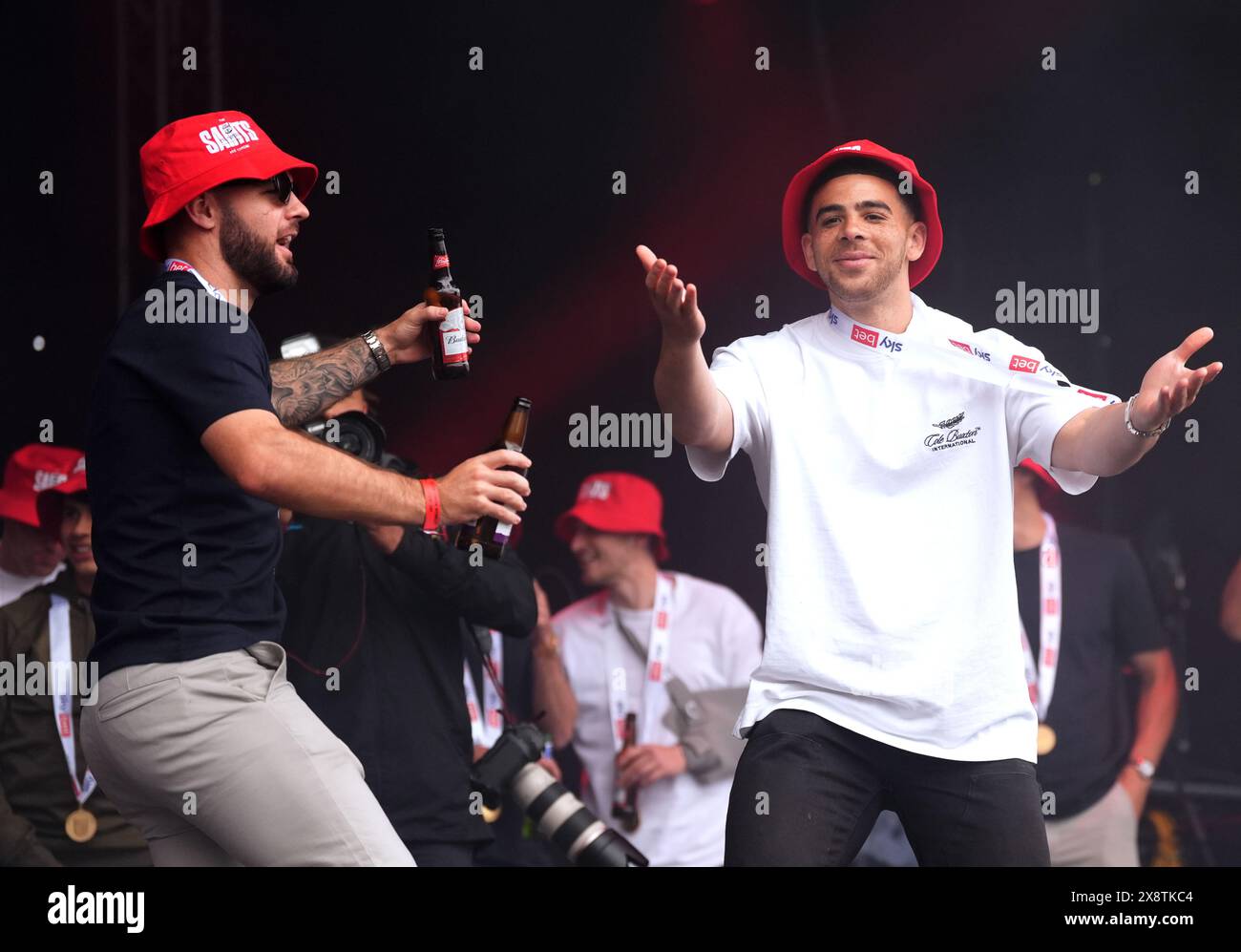 Southampton's Adam Armstrong (left) and Che Adams during the Premier ...