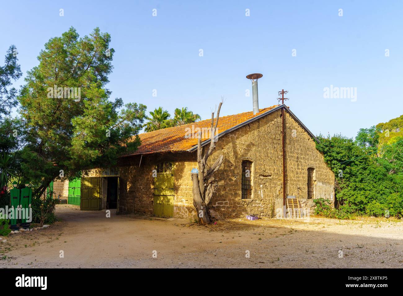 View of old buildings in the historic Mikveh Israel youth village, Tel ...
