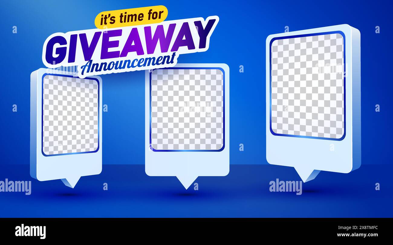 Giveaway winner announcement social media post template. Giveaway ...