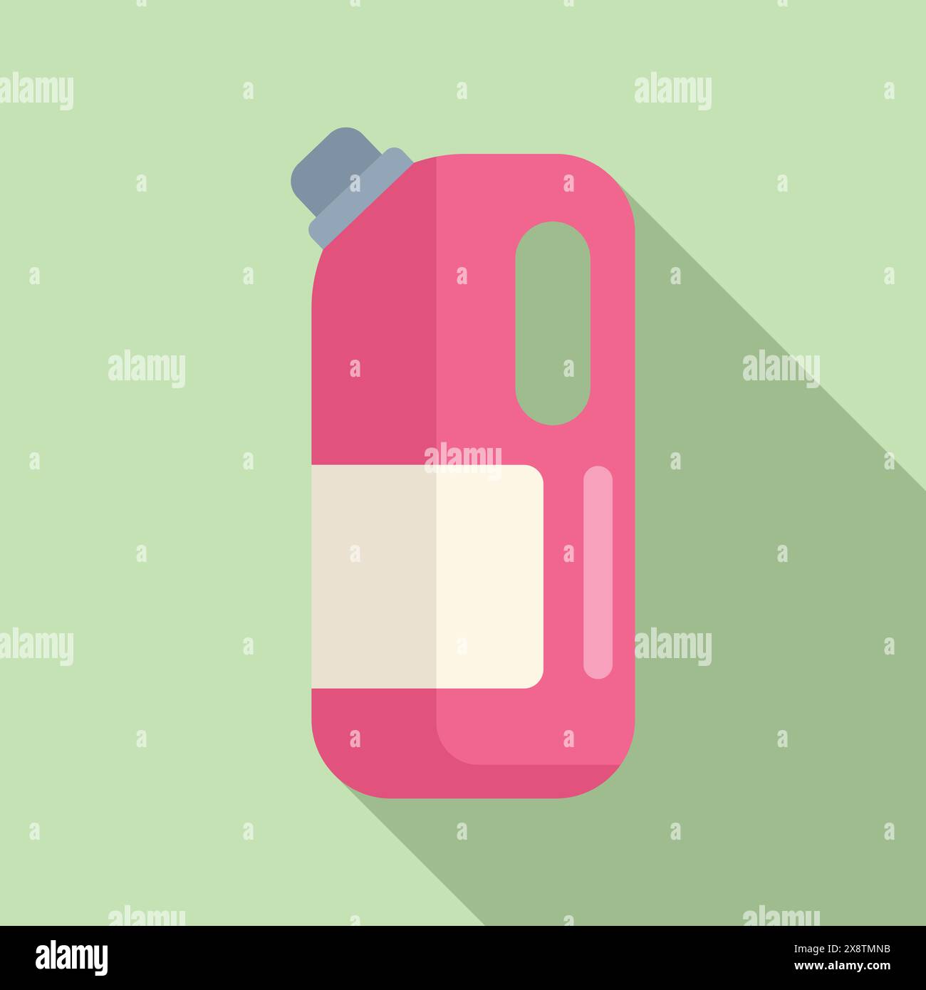 Vector illustration of a pink detergent bottle with a blank label ...