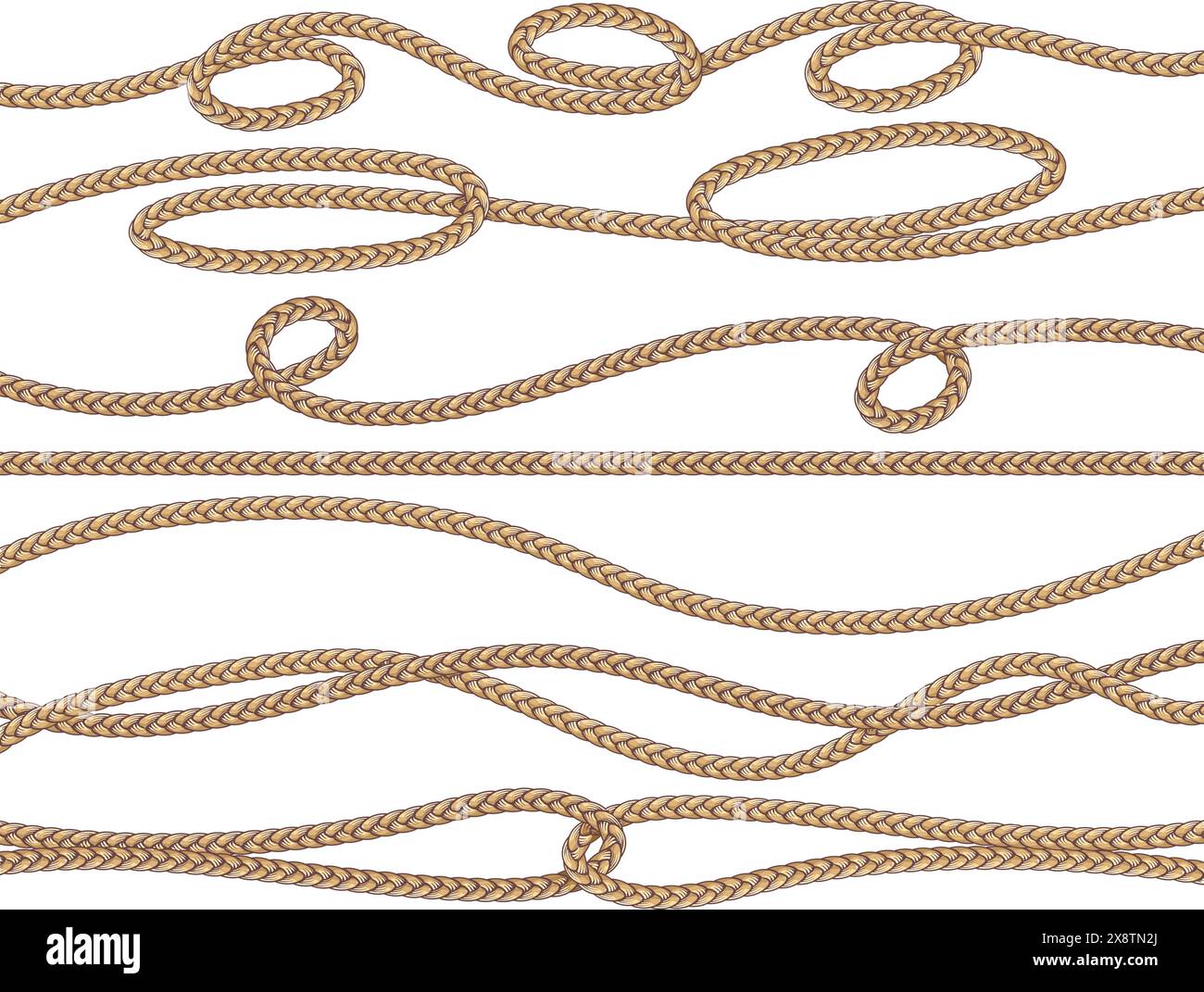 Cartoon fiber ropes Stock Vector Image & Art - Alamy