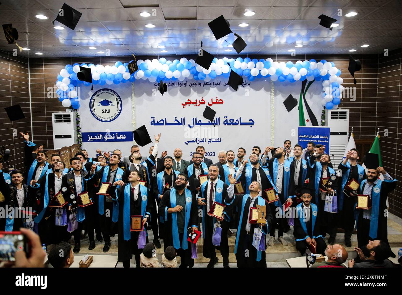 May 27, 2024: Idlib, Syria. 24 May 2024. A graduation ceremony takes ...