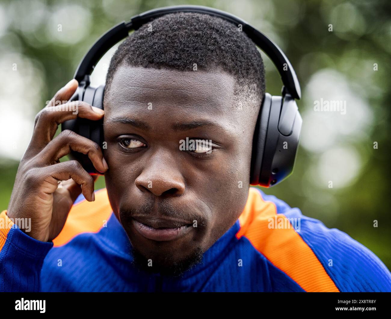 ZEIST - Brian Brobbey during a media moment prior to a training at the ...