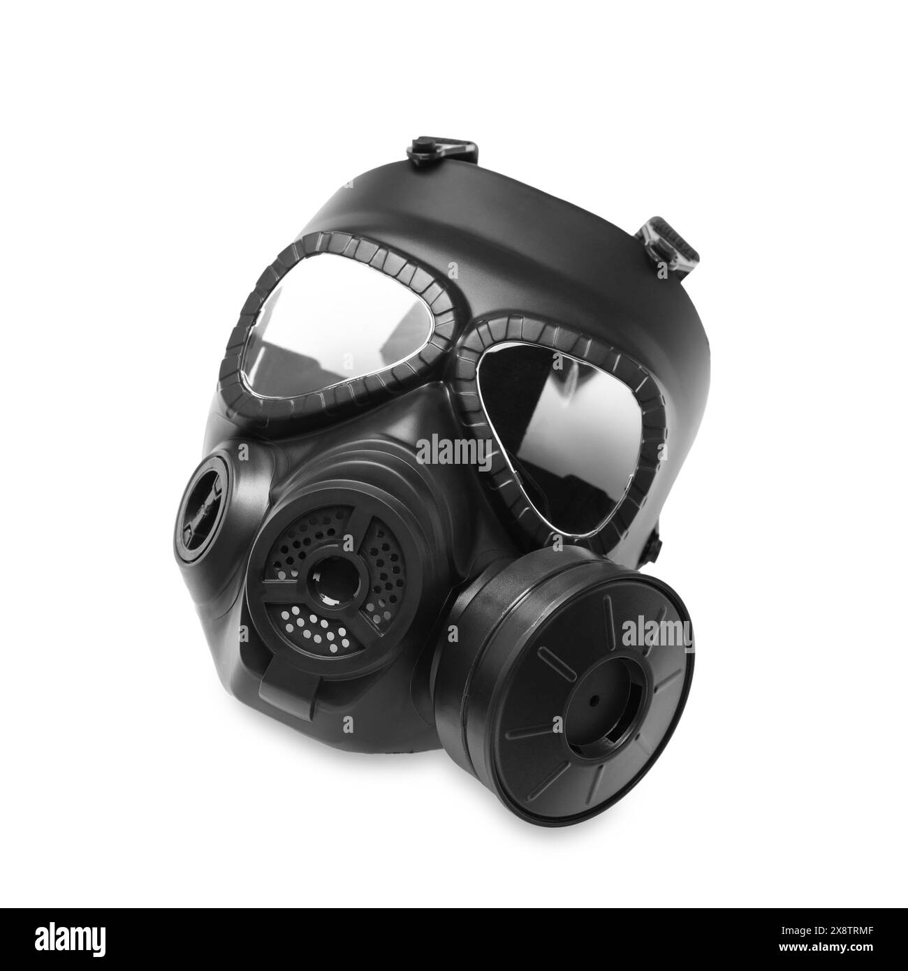 One gas mask on white background. Safety equipment Stock Photo - Alamy