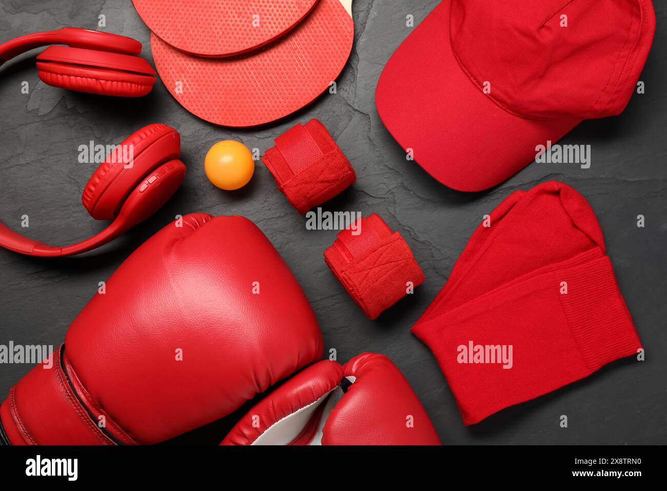 Sports equipment layout on hi-res stock photography and images - Alamy