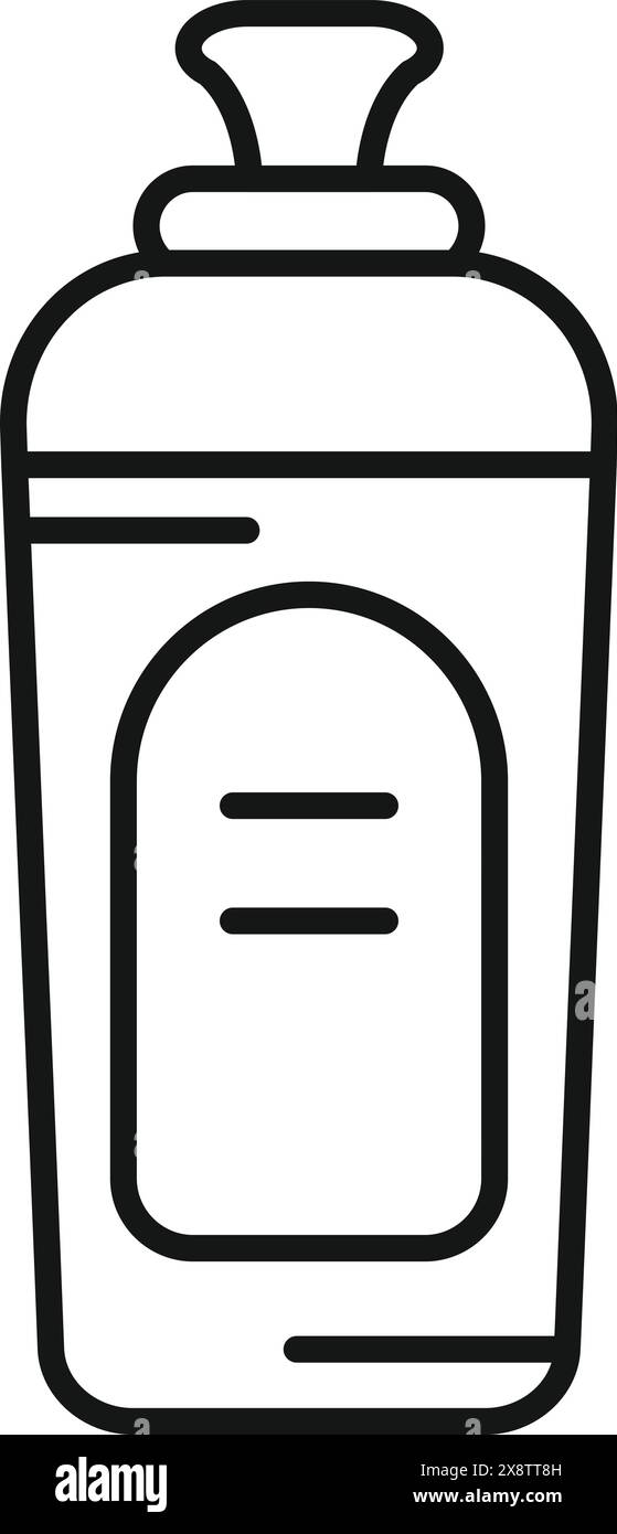 Black and white vector drawing of a simple spray can design, ideal for ...