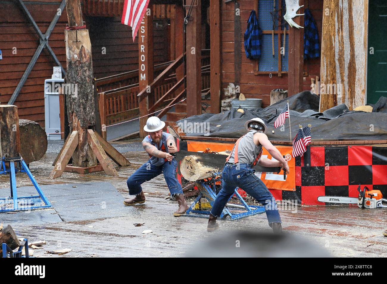 Two-man cross saw, Great Alaskan Lumberjack Show, Ketchikan ...