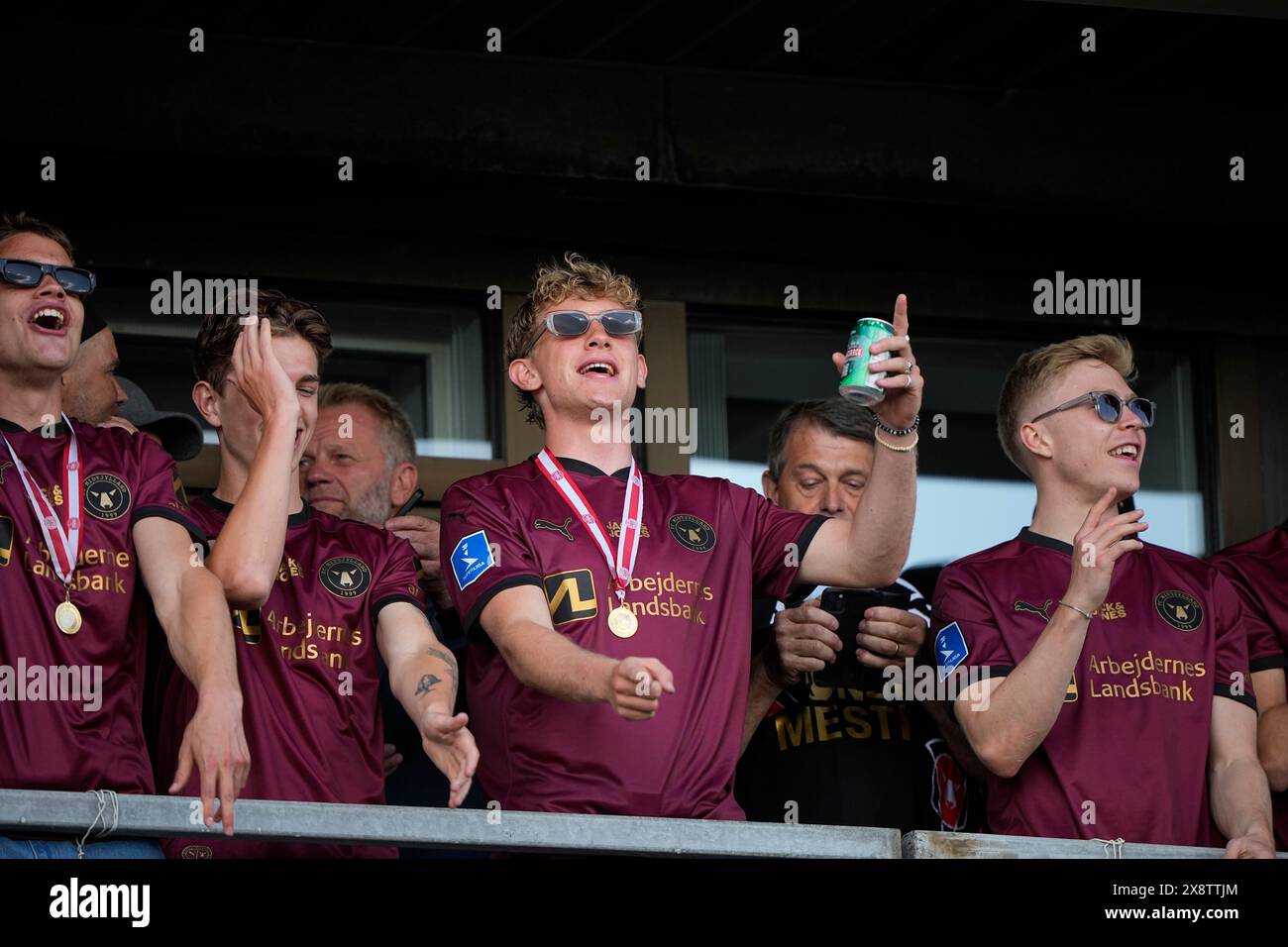Ikast, Denmark. 27th May, 2024. The Danish football champions FC ...