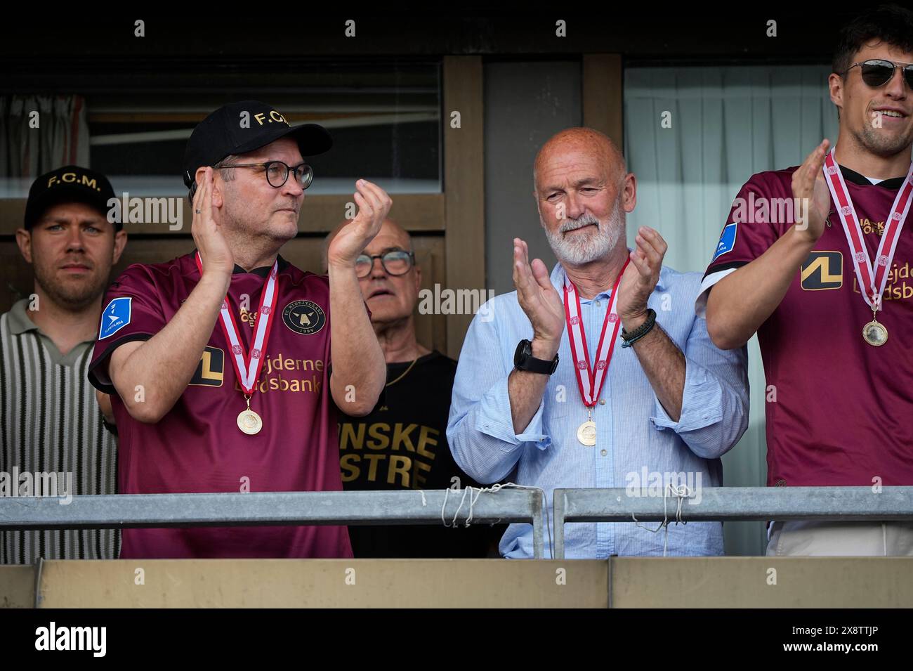 Ikast, Denmark. 27th May, 2024. The Danish football champions FC ...