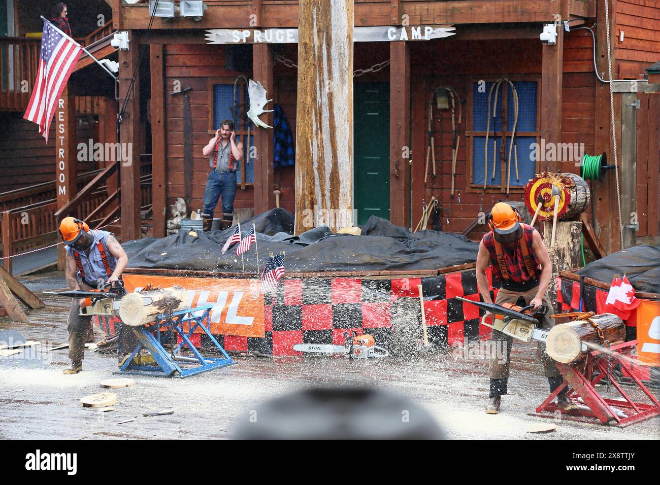 Hot saw, Great Alaskan Lumberjack Show, Ketchikan, Revillagigedo Island ...