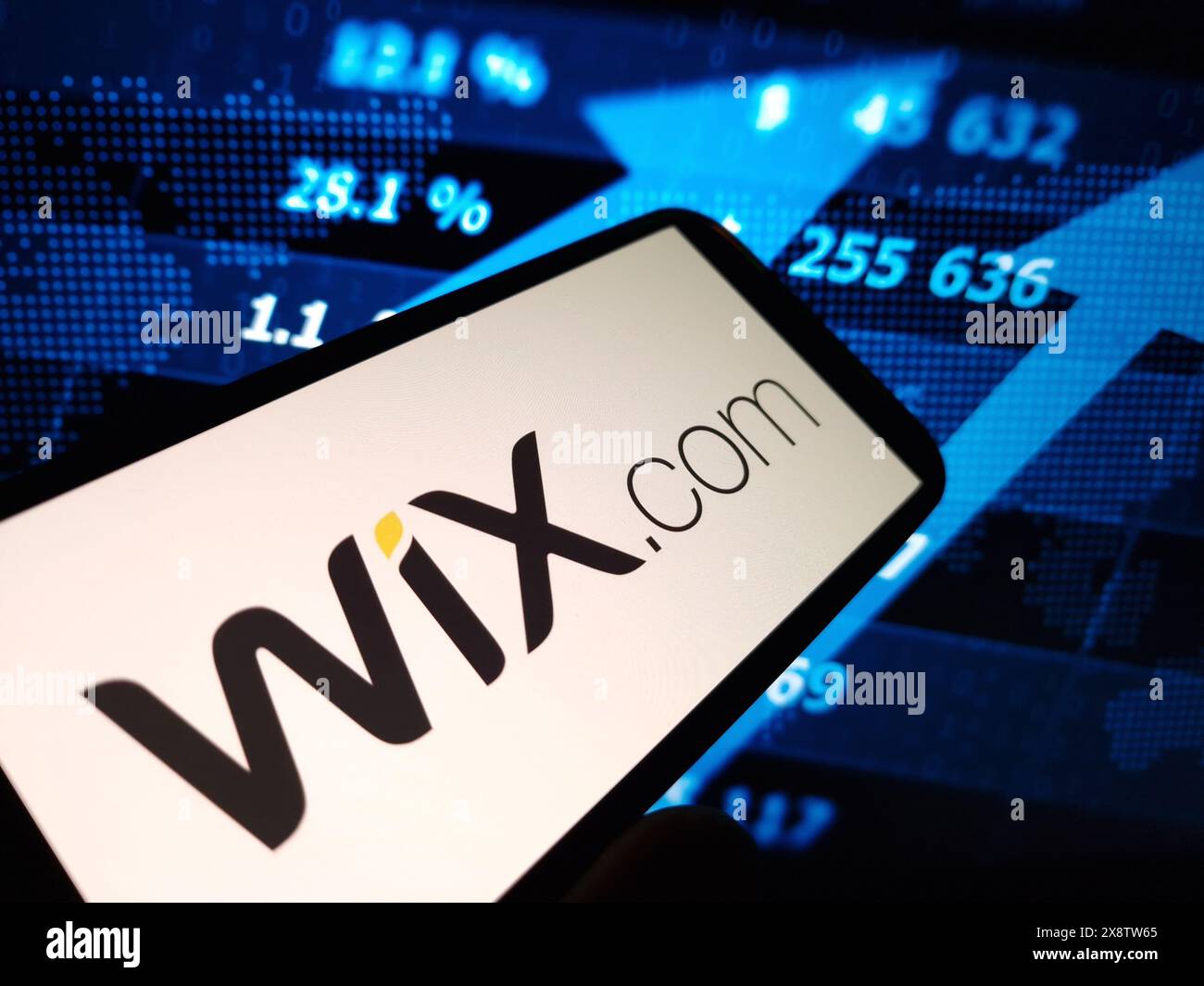 Konskie, Poland - May 26, 2024: Wix.com company logo displayed on mobile phone Stock Photo - Alamy