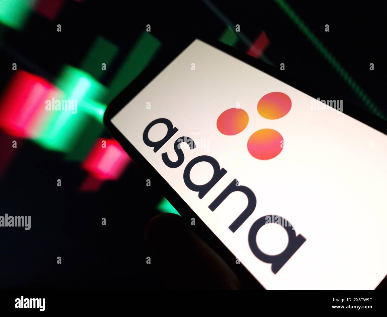 Konskie, Poland - May 26, 2024: Asana company logo displayed on mobile ...