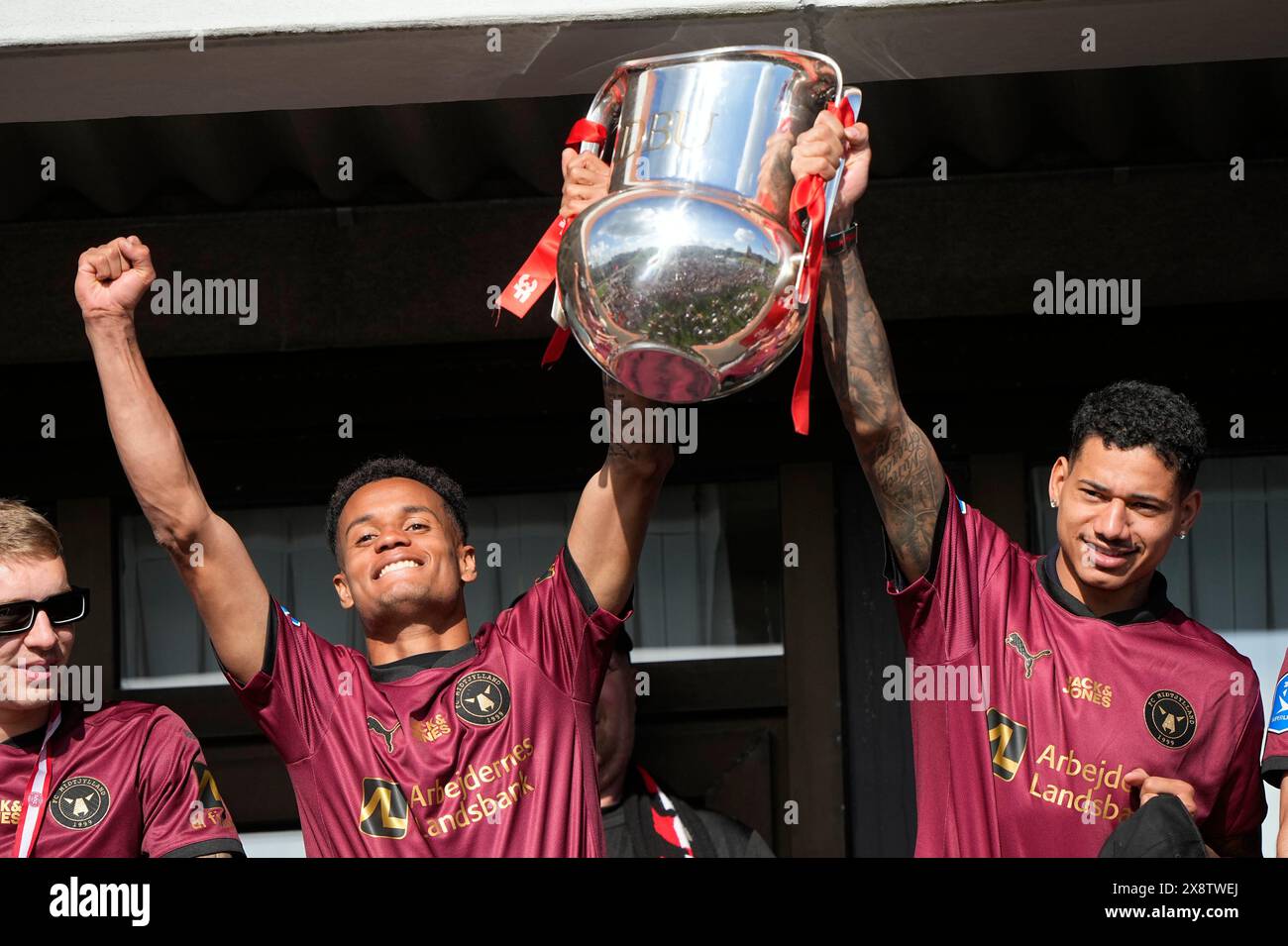Ikast, Denmark. 27th May, 2024. The Danish football champions FC ...