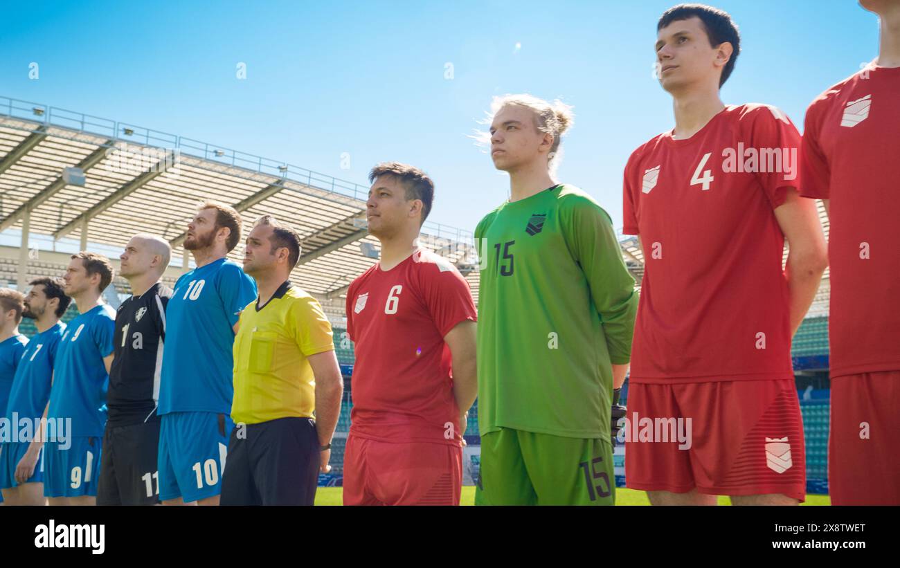 Football Championship: Two Professional Soccer Teams ready for a ...