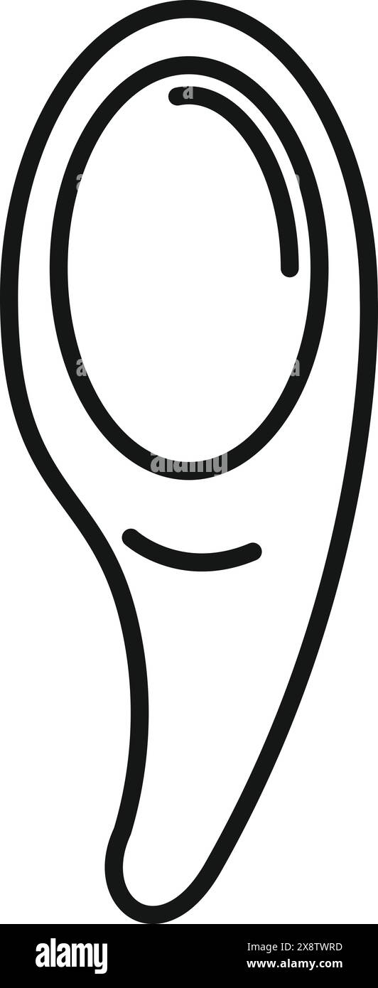 Simple black and white illustration of a handdrawn map pin, perfect for ...