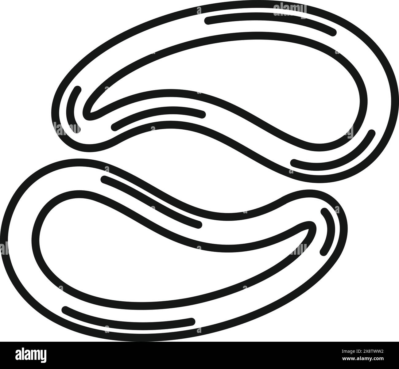 Simplistic line art of an infinity loop in monochrome, perfect for ...