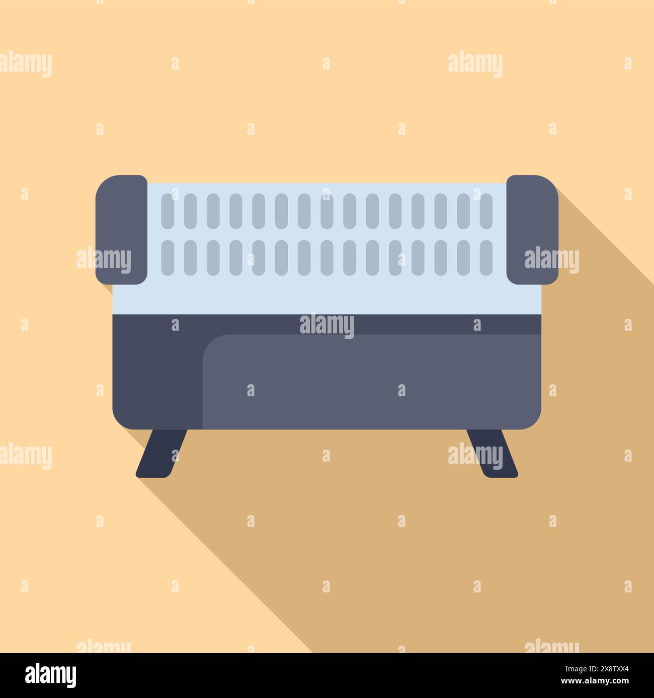 Vector graphic of a contemporary sofa design with a minimalist ...